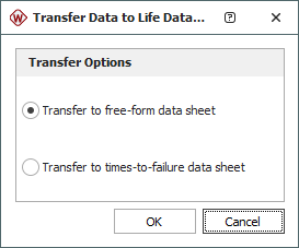 Transferring Data to a Life Data Folio